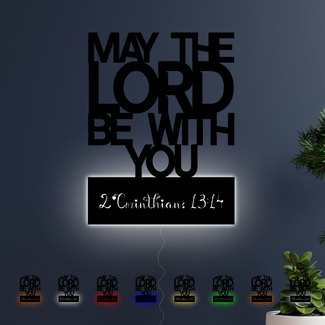 Bible Verses Multi Color LED Wall Decor With Remote Control&power ...