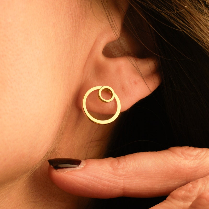 Front Back Earrings - Etsy
