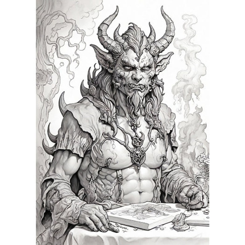 TTRPG Coloring Sheet Bundle - 40 Pages of Fantasy Creatures ...