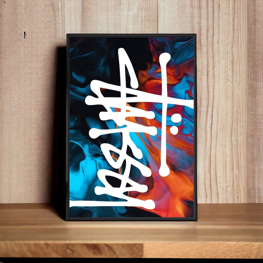 Stussy Poster Stussy Abstract Wall Poster Printable Art - Etsy