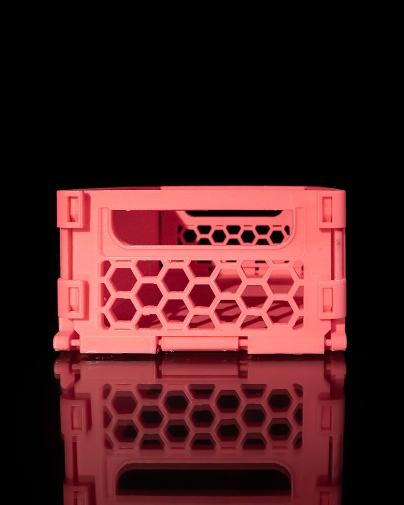 3d Printed Collapsible Stackable Storage Box Foldable Space Saving Storage Solution