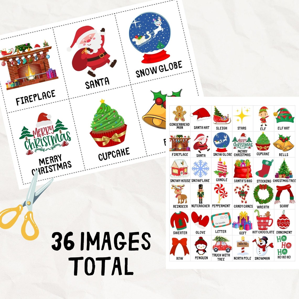 Christmas Bingo, 30 Printable Christmas Bingo Cards, Christmas Activity ...