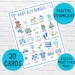 Baby Boy Bingo Game Instant Digital Download, Boy Baby Shower Bingo ...
