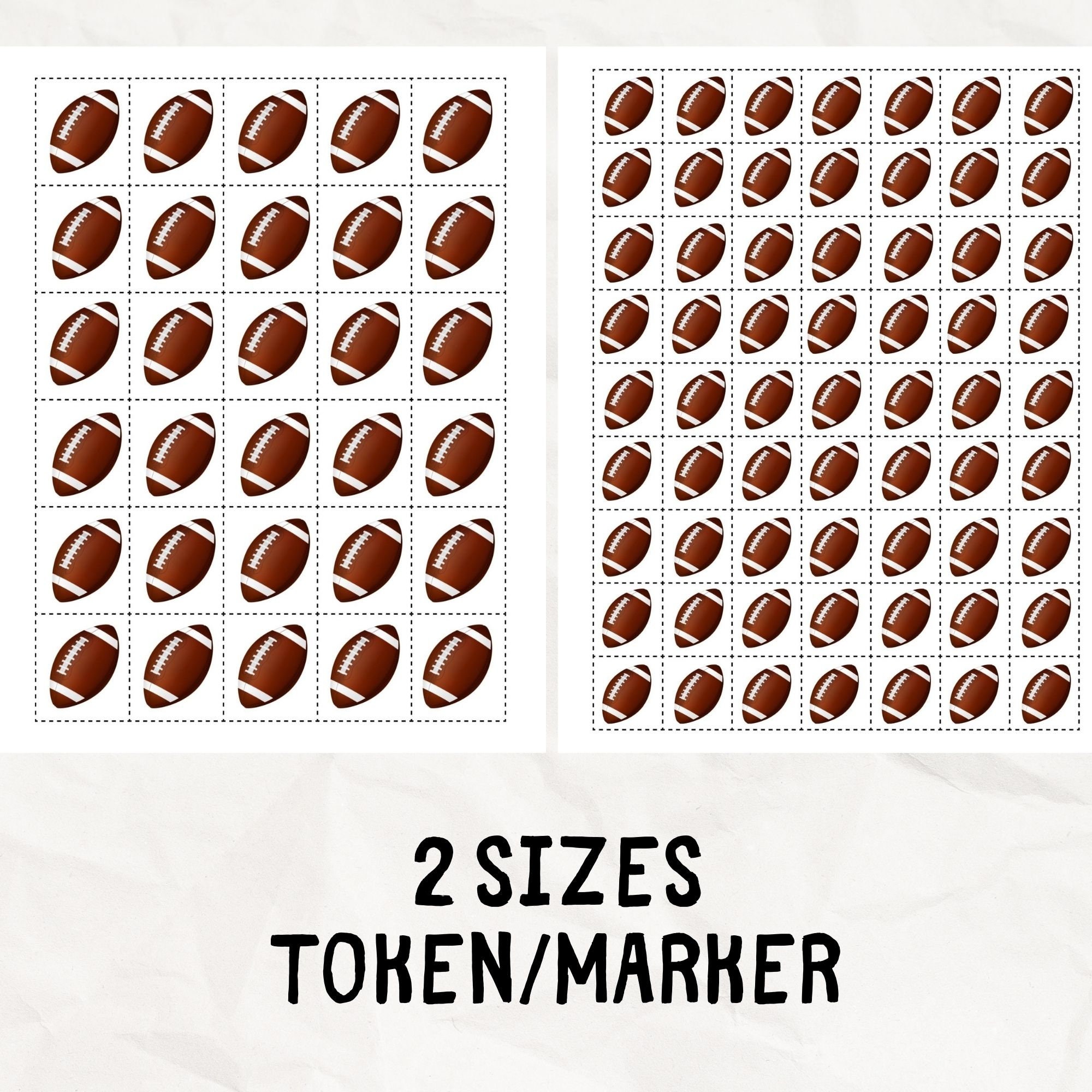 Football Bingo, 50 Football Bingo Cards, Football Activity, Kid's ...