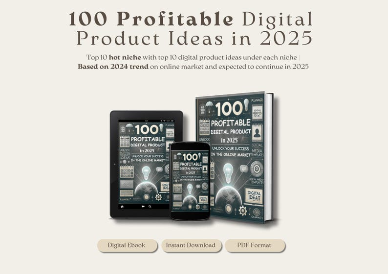 Top 100 Profitable Digital Product Ideas | Small Business | Make Money ...