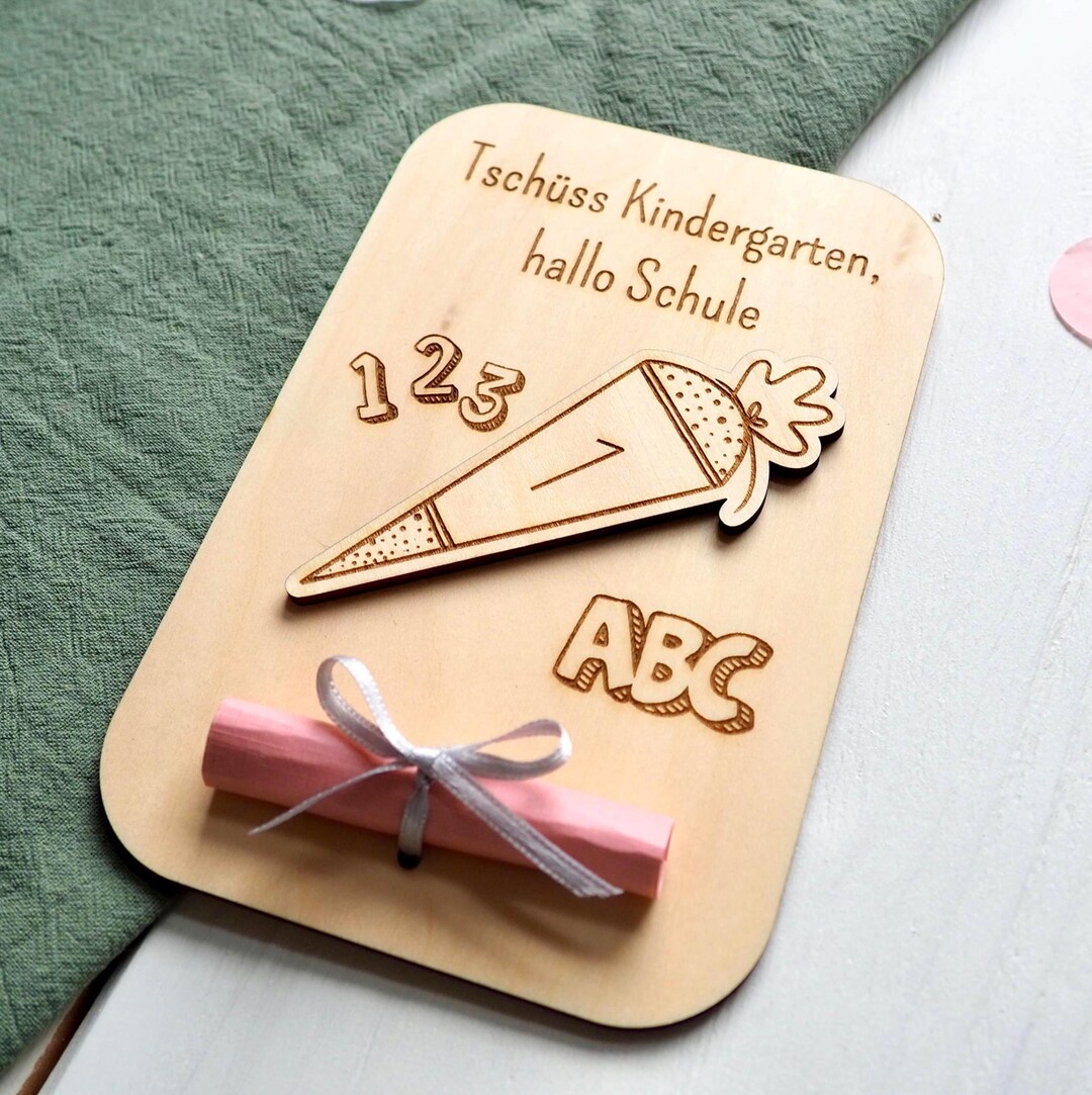 Goodbye Kindergarten, Hello School - Mini Wooden Plaque - School ...