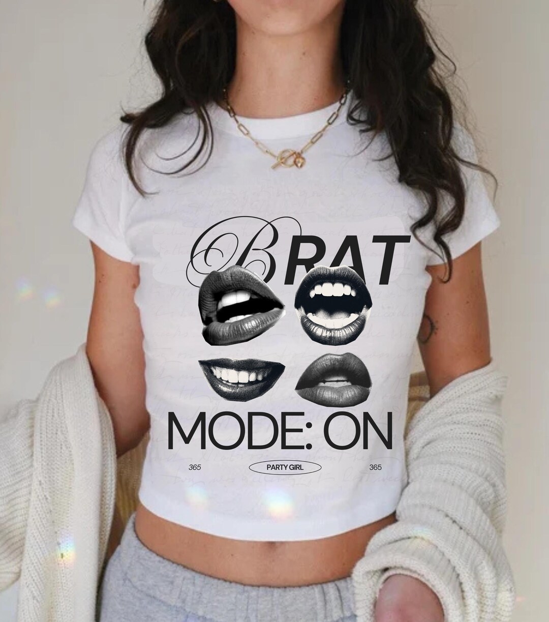 365 Party Girl Baby Tee Brat Charli XCX Y2k Baby Tee Y2k Shirt Brat ...