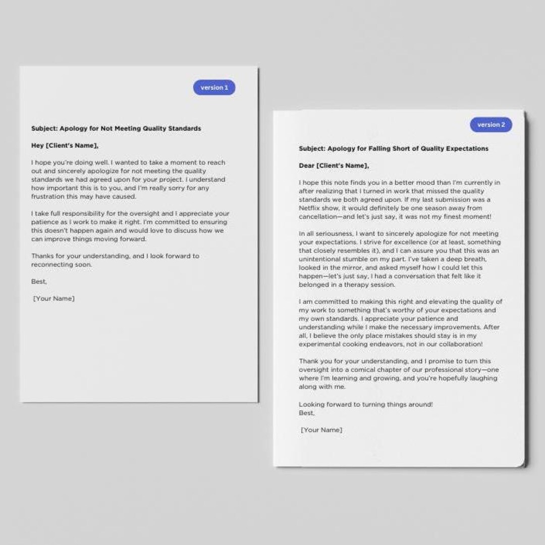 20 Client Apology Letter Templates. Apology Notes. Editable Apologies ...