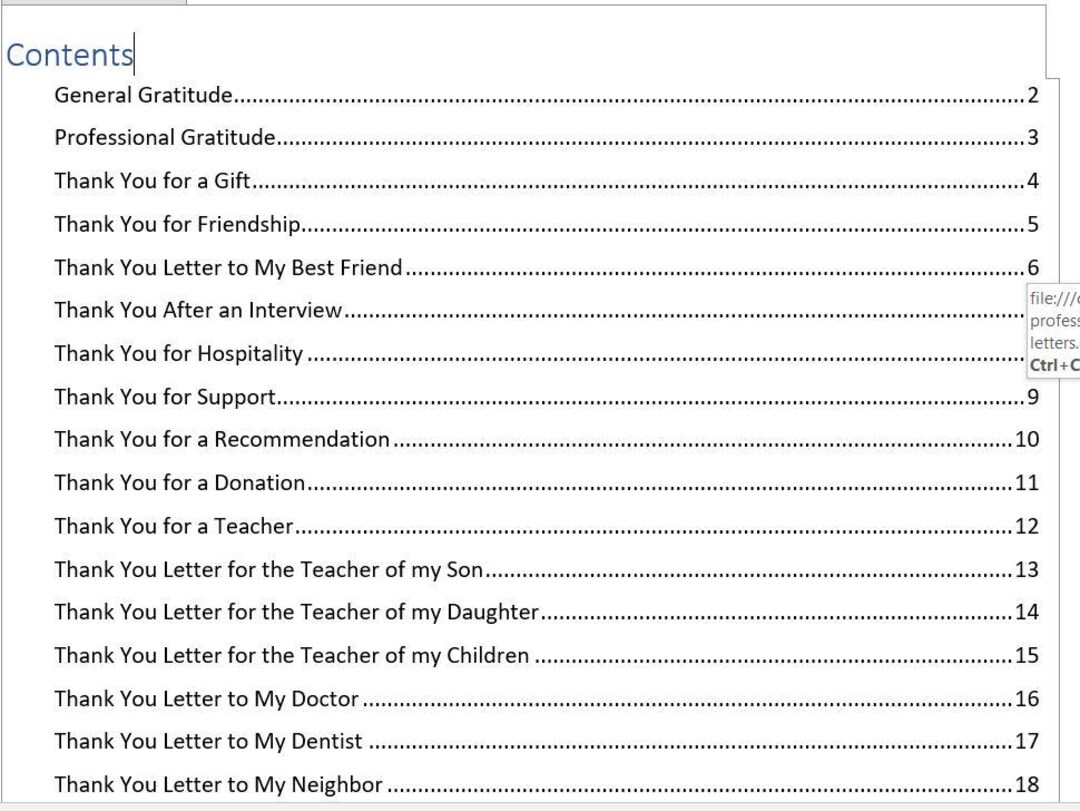 23 Editable Thank You Letter Templates for Family (word) - Etsy