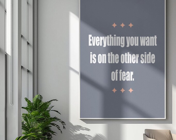 Everything You Want Printable | Motivational Wall Art | Digital ...