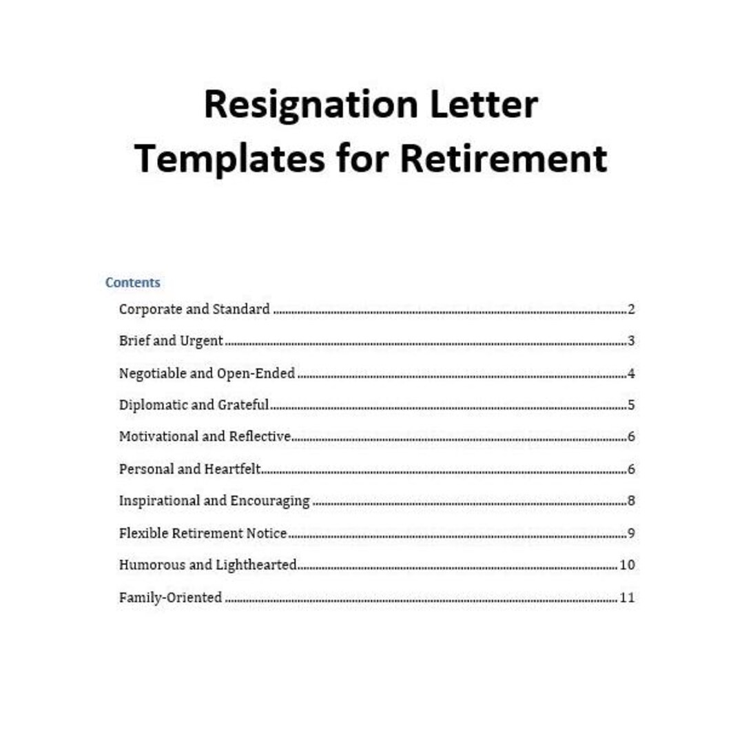 10 Editable Retirement Letter Templates Professional Word Format for ...