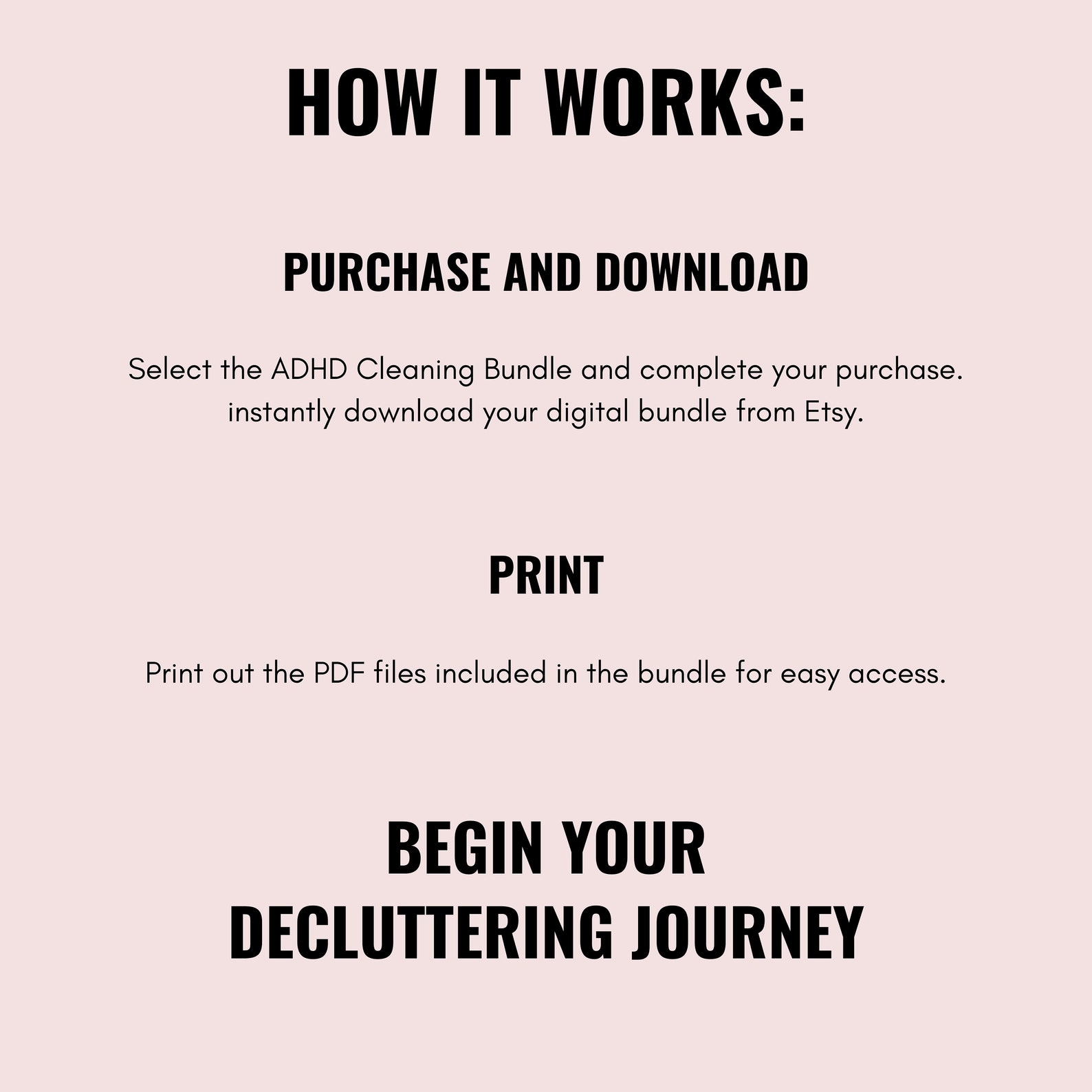 ADHD Cleaning Planner Bundle, Printable Cleaning Planner Declutter Home Declutter Planner ...