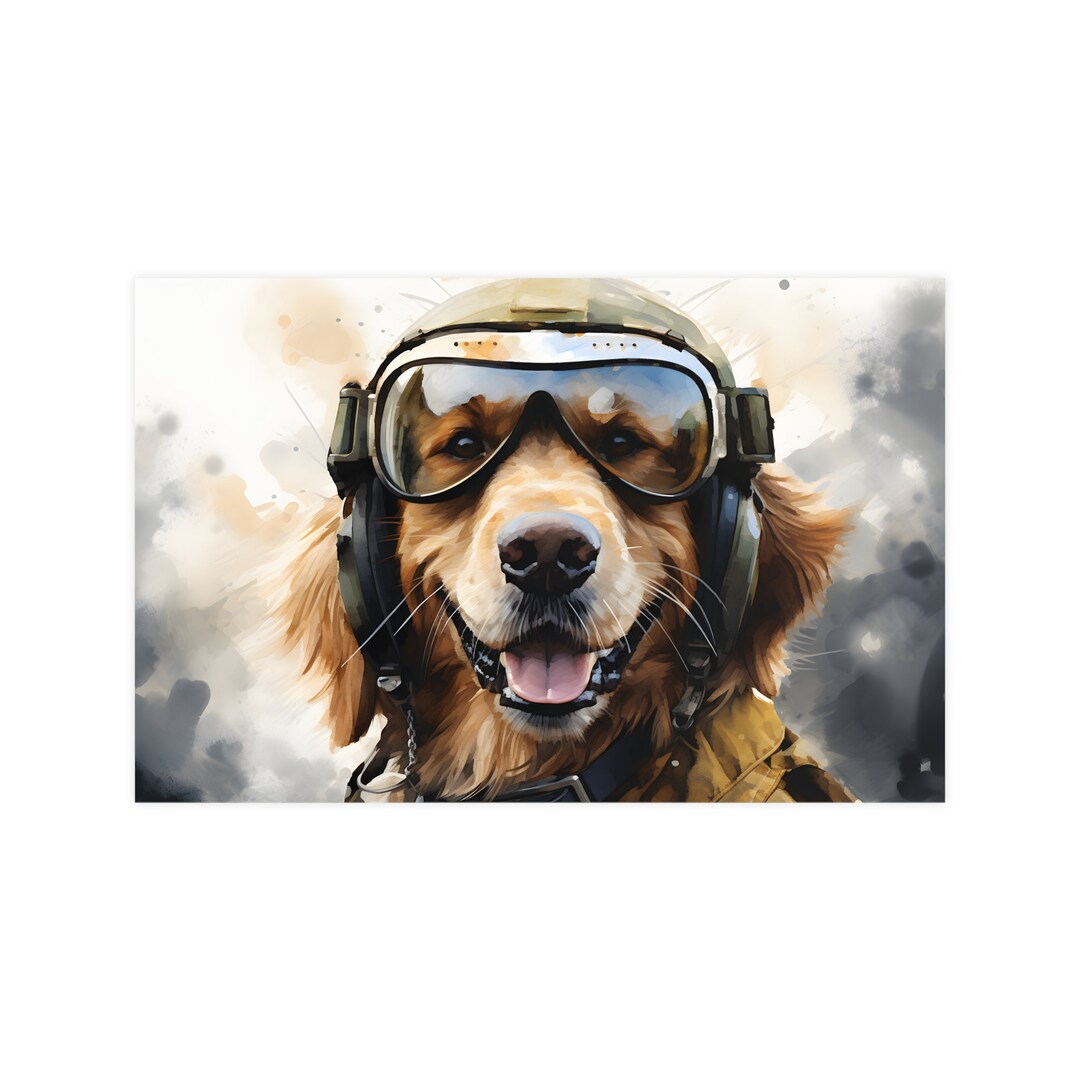 Paws of Valor Art Print Military Dogs Golden Retriever - Etsy