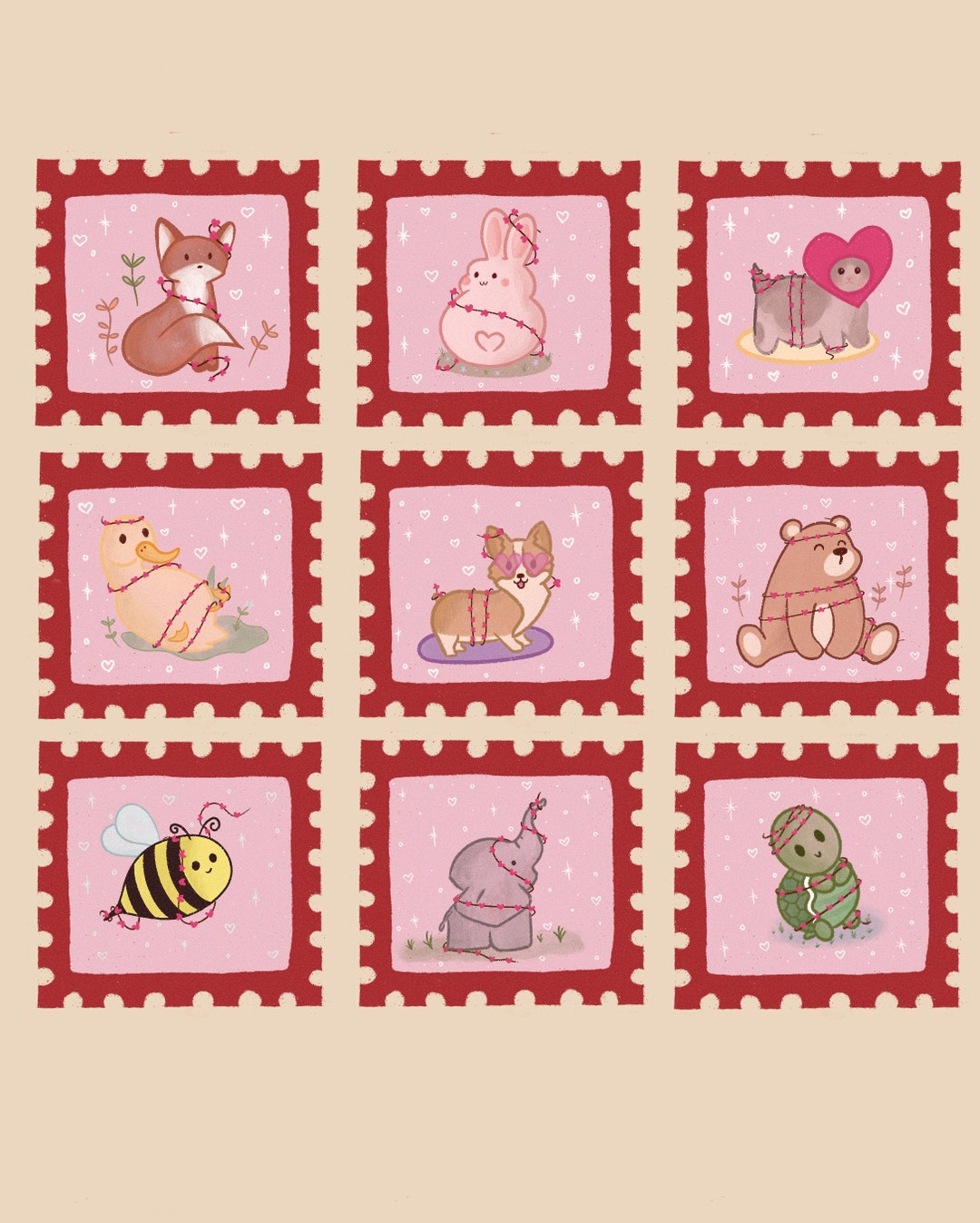 Animal Stickers Digital Stickers Daily Life Stickers, SVG, PNG, PDF ...