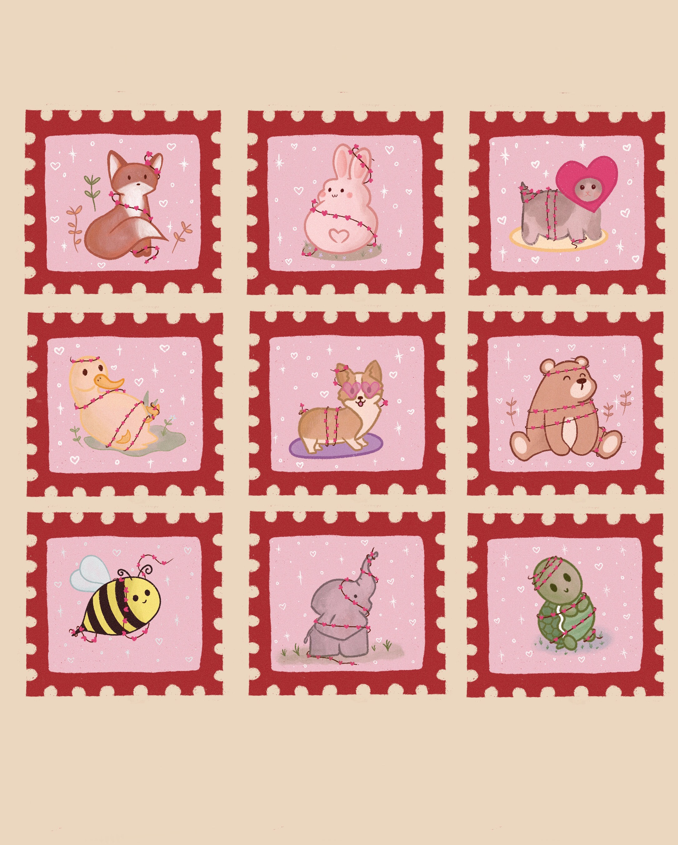 Animal Stickers Digital Stickers Daily Life Stickers, SVG, PNG, PDF ...