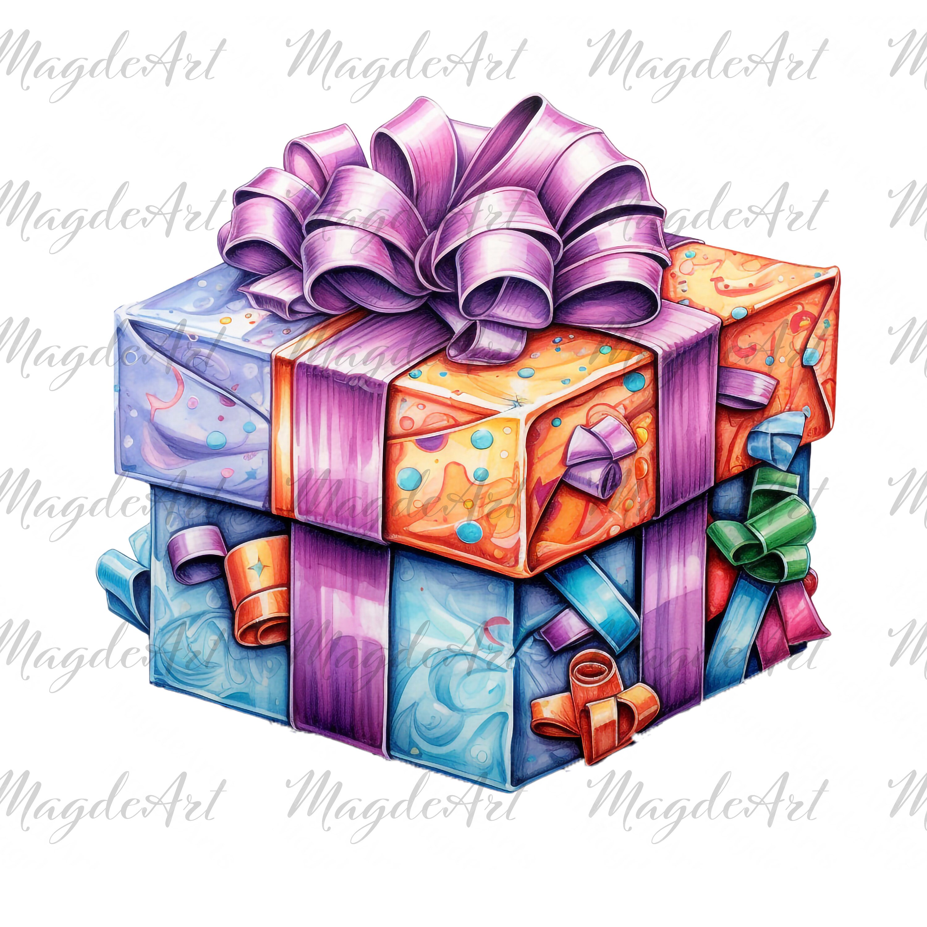Christmas Presents Clipart Bundle: PNG & JPEG (digital Download) - Etsy