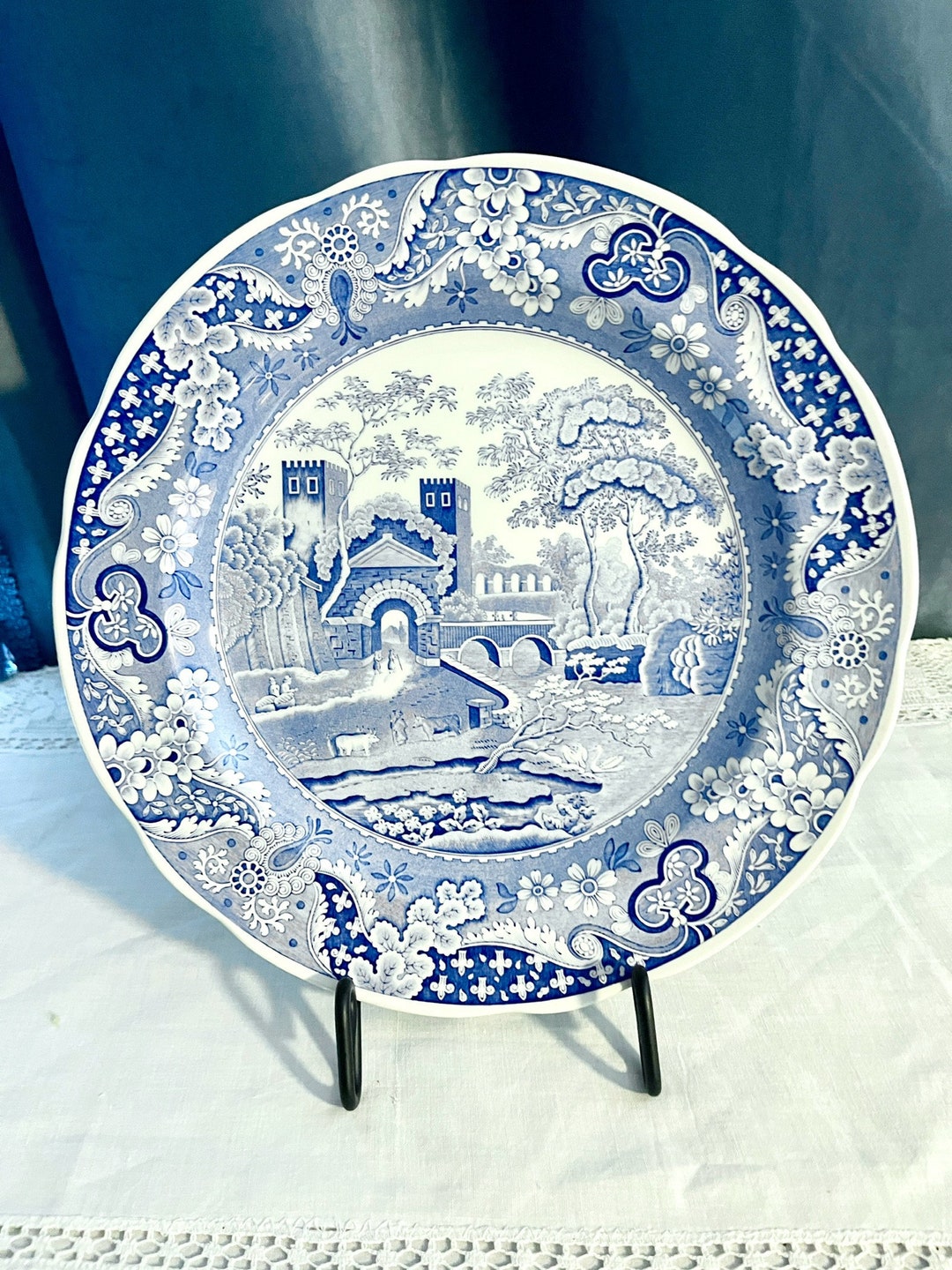 Lovely Spode Blue Room Collection Traditions Series Castle Plate Made ...