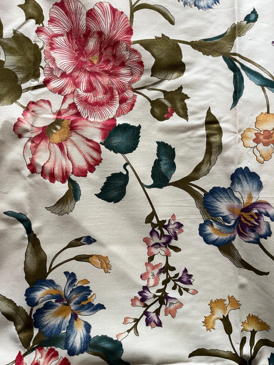 Gorgeous Vintage English Floral Country Home Style Drapes. Pair. - Etsy