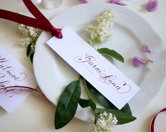 Minimal Half Moon Black and White Classic Elegant Wedding Plate Menu ...