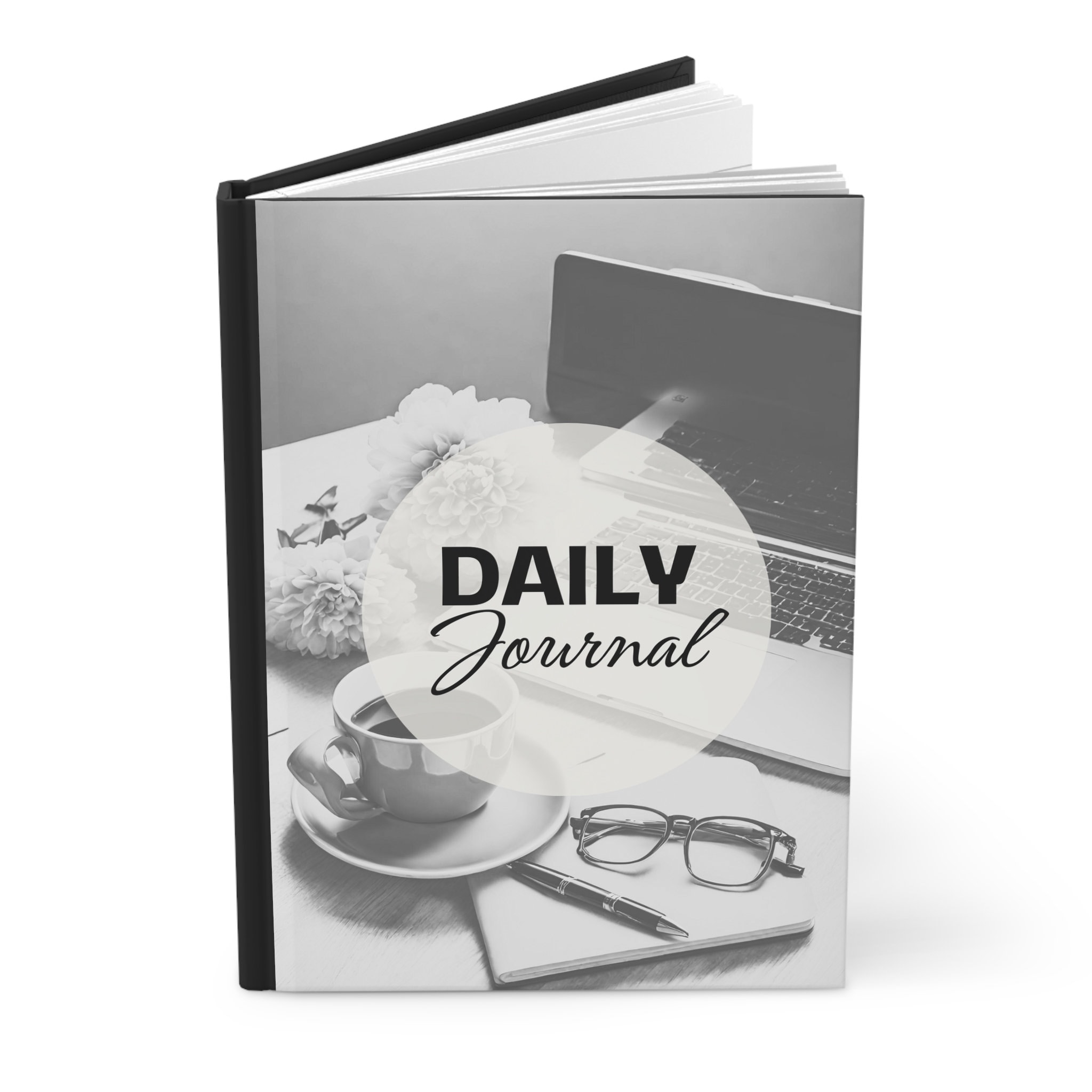 Black & White Office Professional Hardcover Daily Journal, Lined ...
