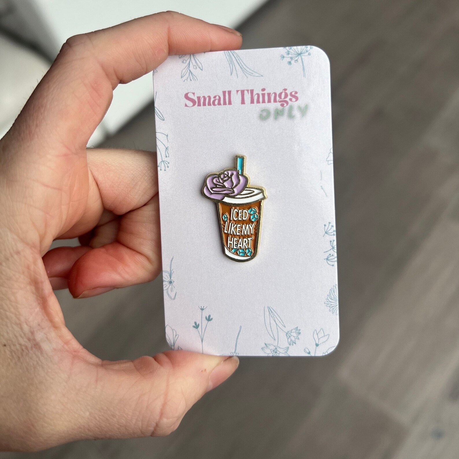 Cold Like My Heart Pin, Soft Enamel Pins for Girls, Iced Coffee Lover ...