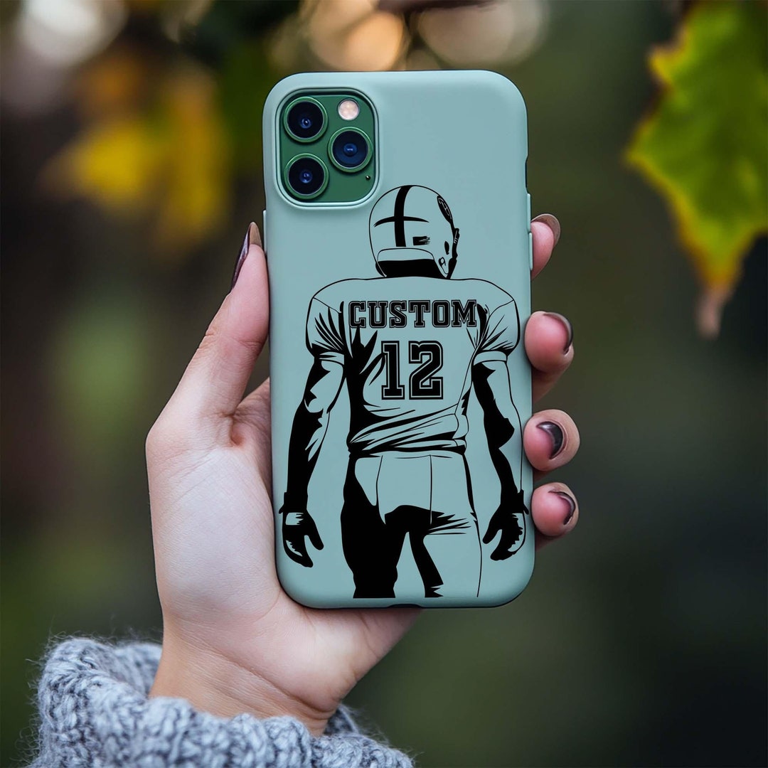Custom Football Player Phone Case | Personalized Name and Number ...