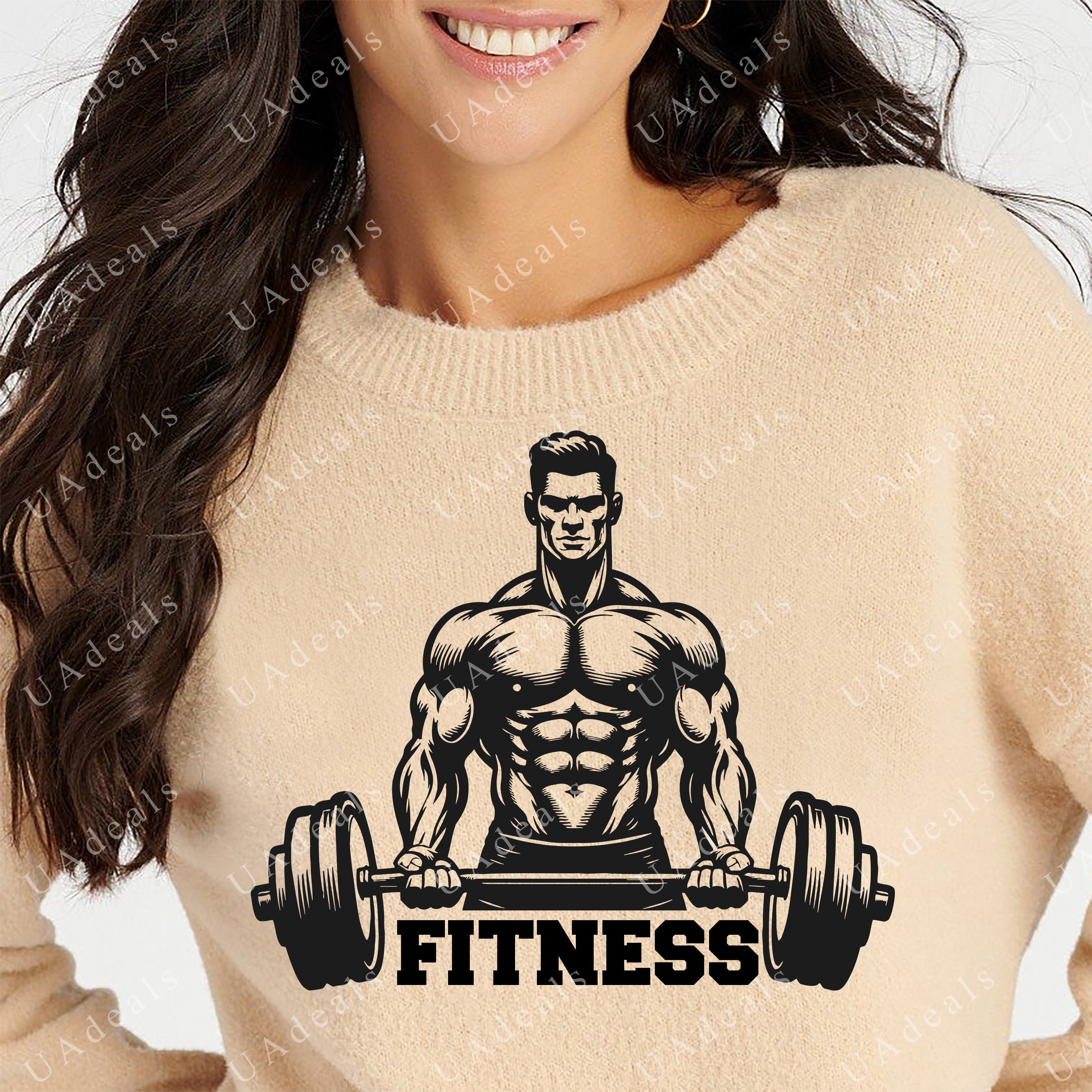 Bodybuilder Gym Logo SVG, Fitness Clipart (digital Download) - Etsy