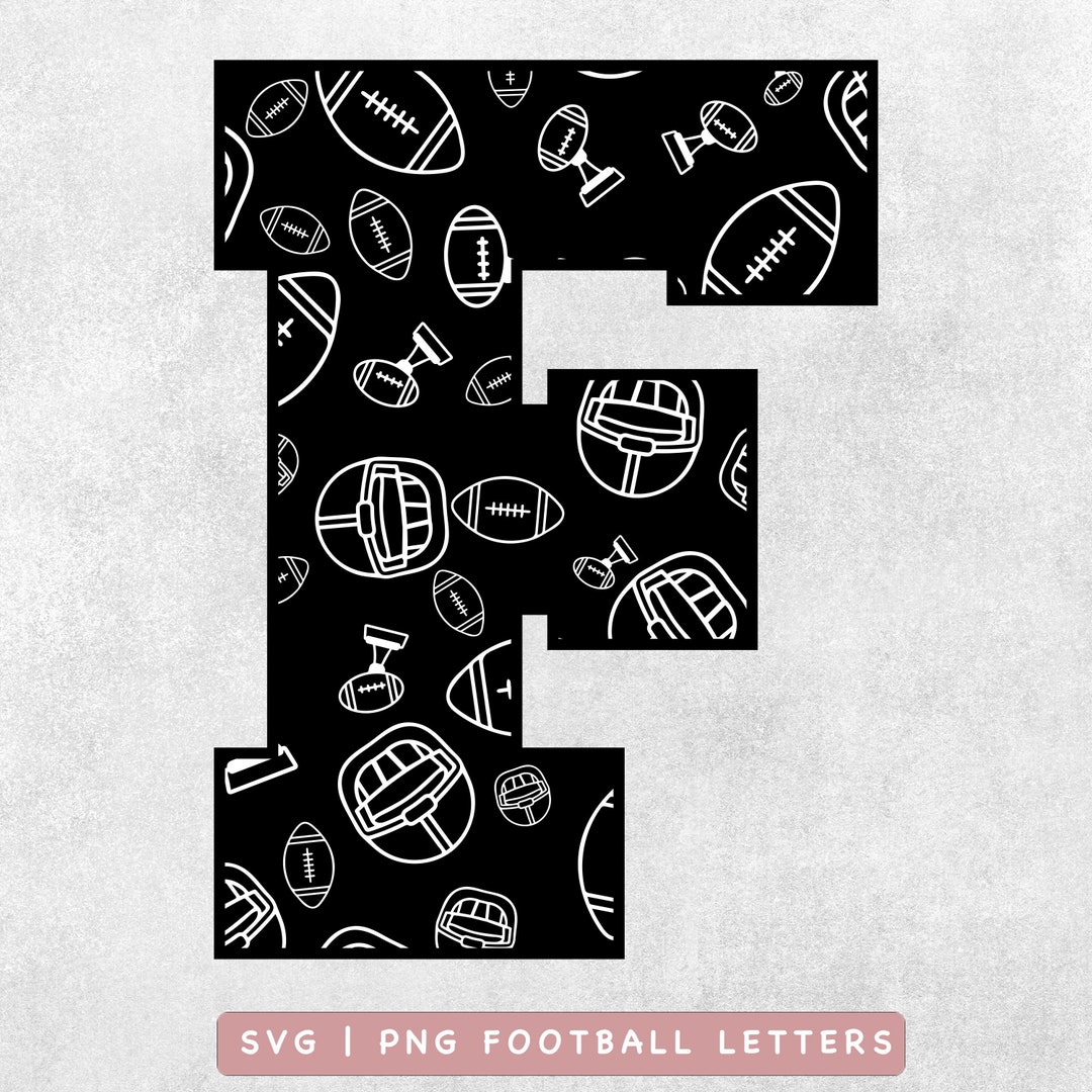 Football Alphabet SVG | Sports Letters PNG (digital Download) - Etsy