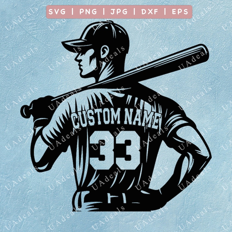 Baseball Player - Etsy