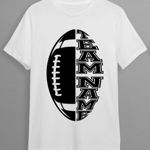 Custom Football Team Name SVG, Personalized Name Vector File, American ...