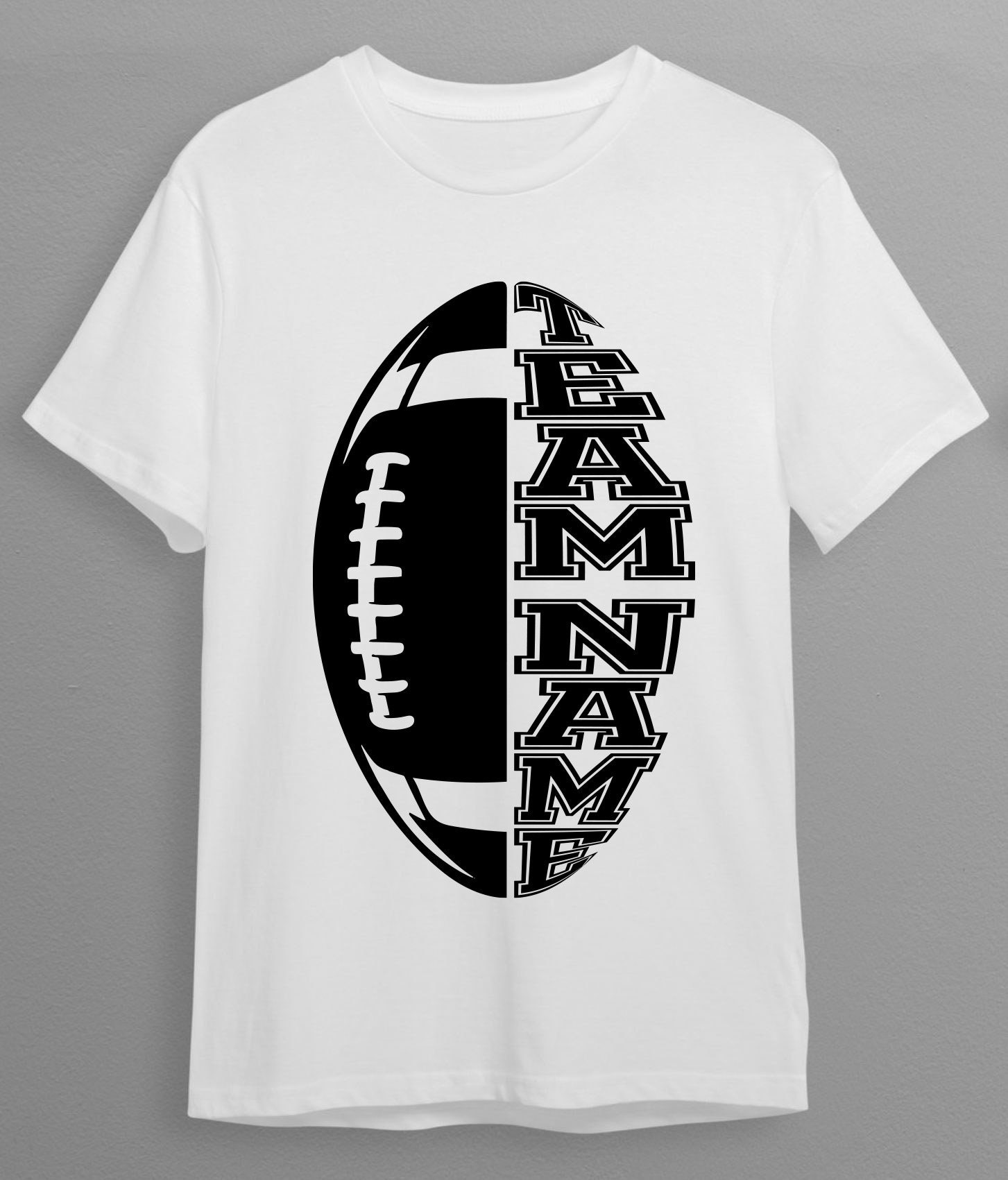 Custom Football Team Name SVG, Personalized Name Vector File, American ...