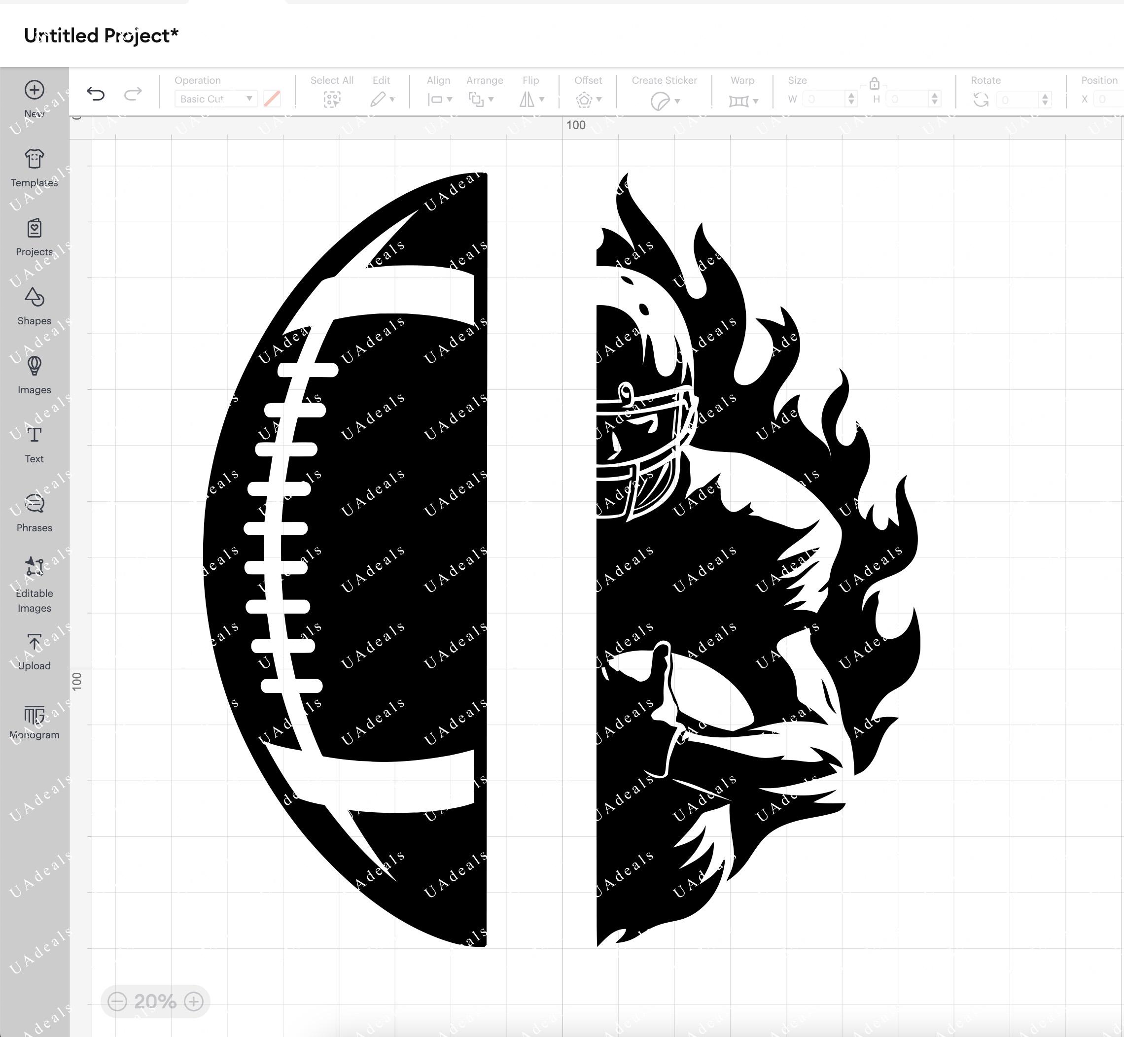 Football Split Monogram SVG, Personalized Jersey Number (digital ...