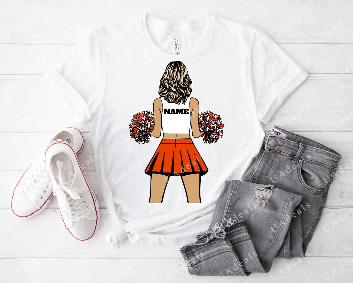Personalized Cheerleader Name SVG PNG, Layered Files (digital Download ...