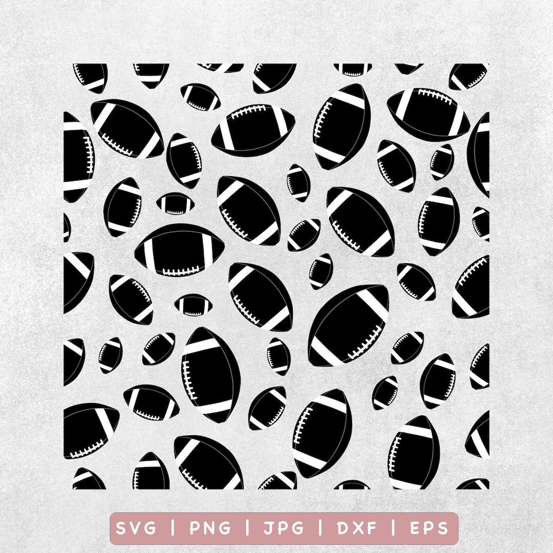 Football Pattern SVG, American Football Print Svg, Digital Paper Png ...