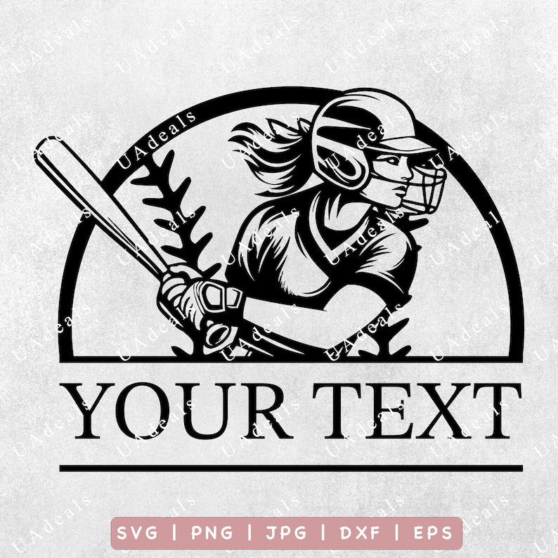 Custom Name Girl Softball SVG Personalized Name Softball Png Baseball ...
