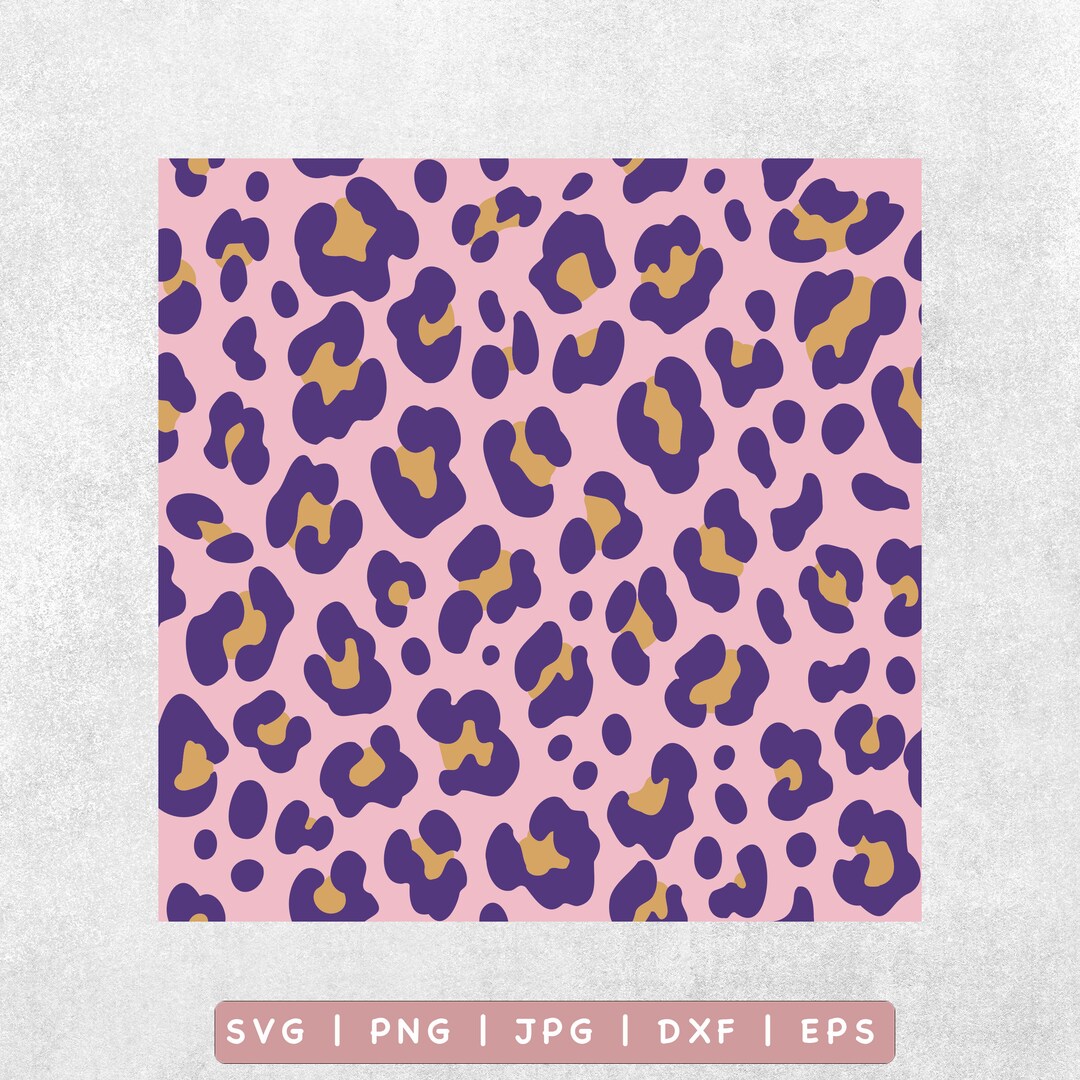 Pink Leopard Pattern SVG, Seamless Leopard Print Svg, Leopard Pattern ...