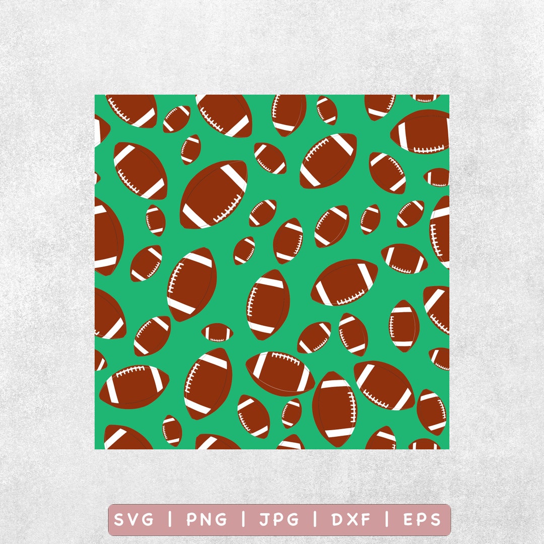 Football Pattern SVG, American Football Print Svg, Football Ball ...