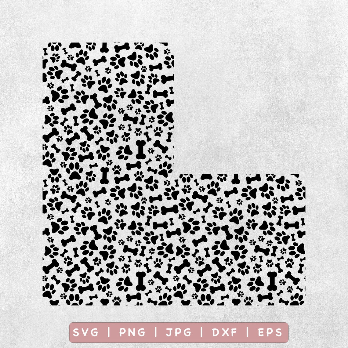 Paw Seamless Pattern SVG, Dog Paw Print Svg, Dog Pattern, Digital Paper ...