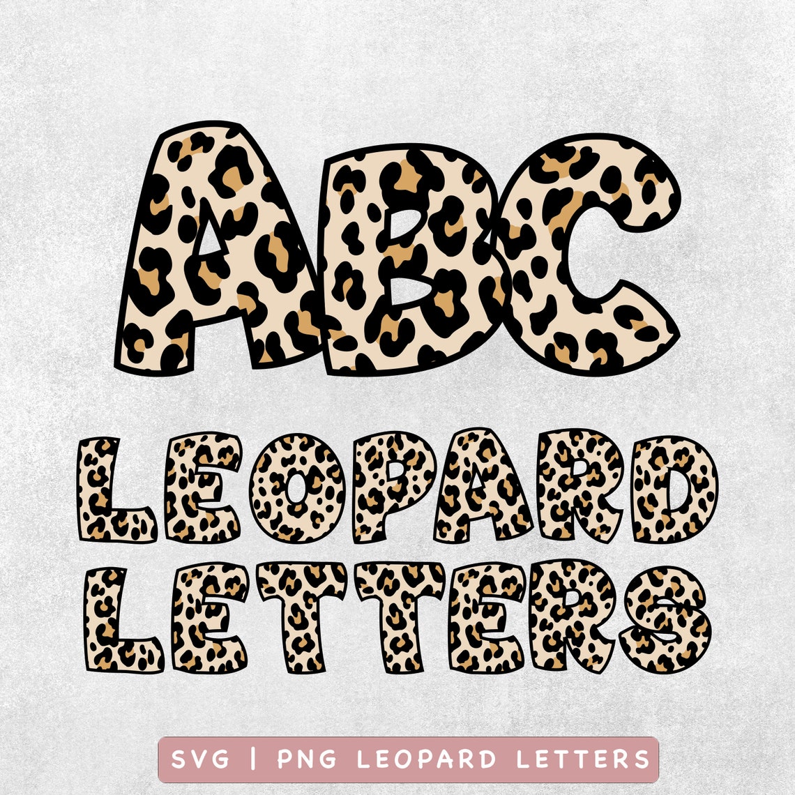 Leopard Alphabet SVG, Leopard Font Png, Leopard Font SVG, Leopard Print ...