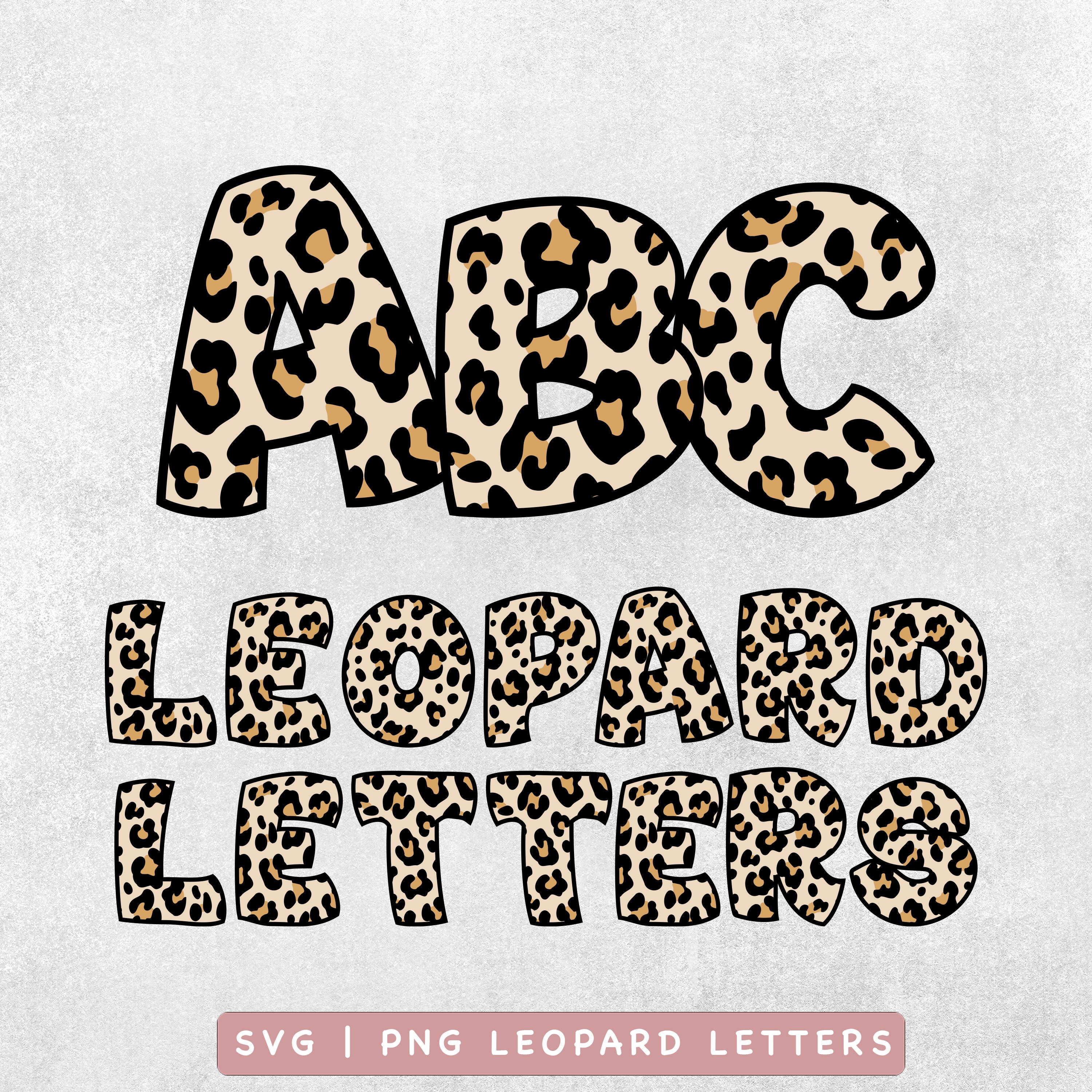 Leopard Alphabet SVG, Leopard Font Png, Leopard Font SVG, Leopard Print ...