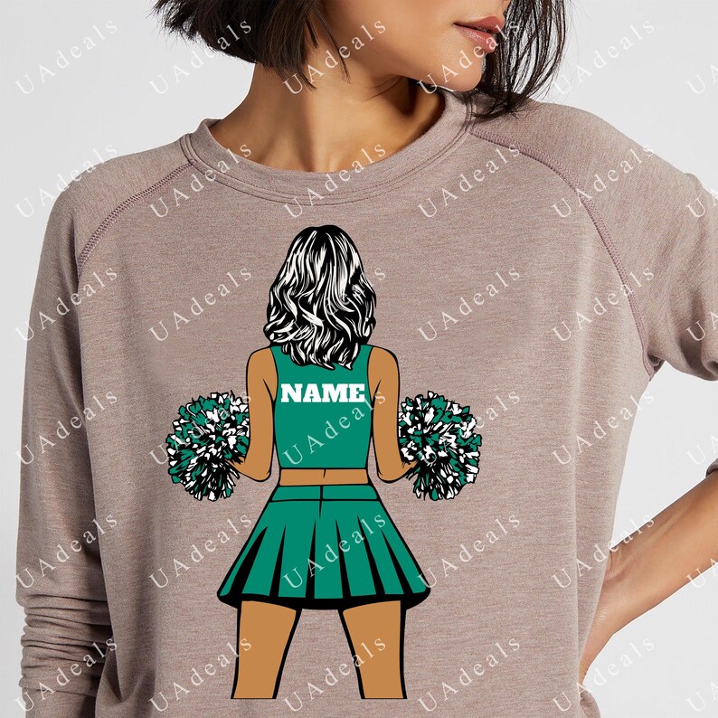 Personalized Cheerleader Name SVG PNG, Layered Files (digital Download ...