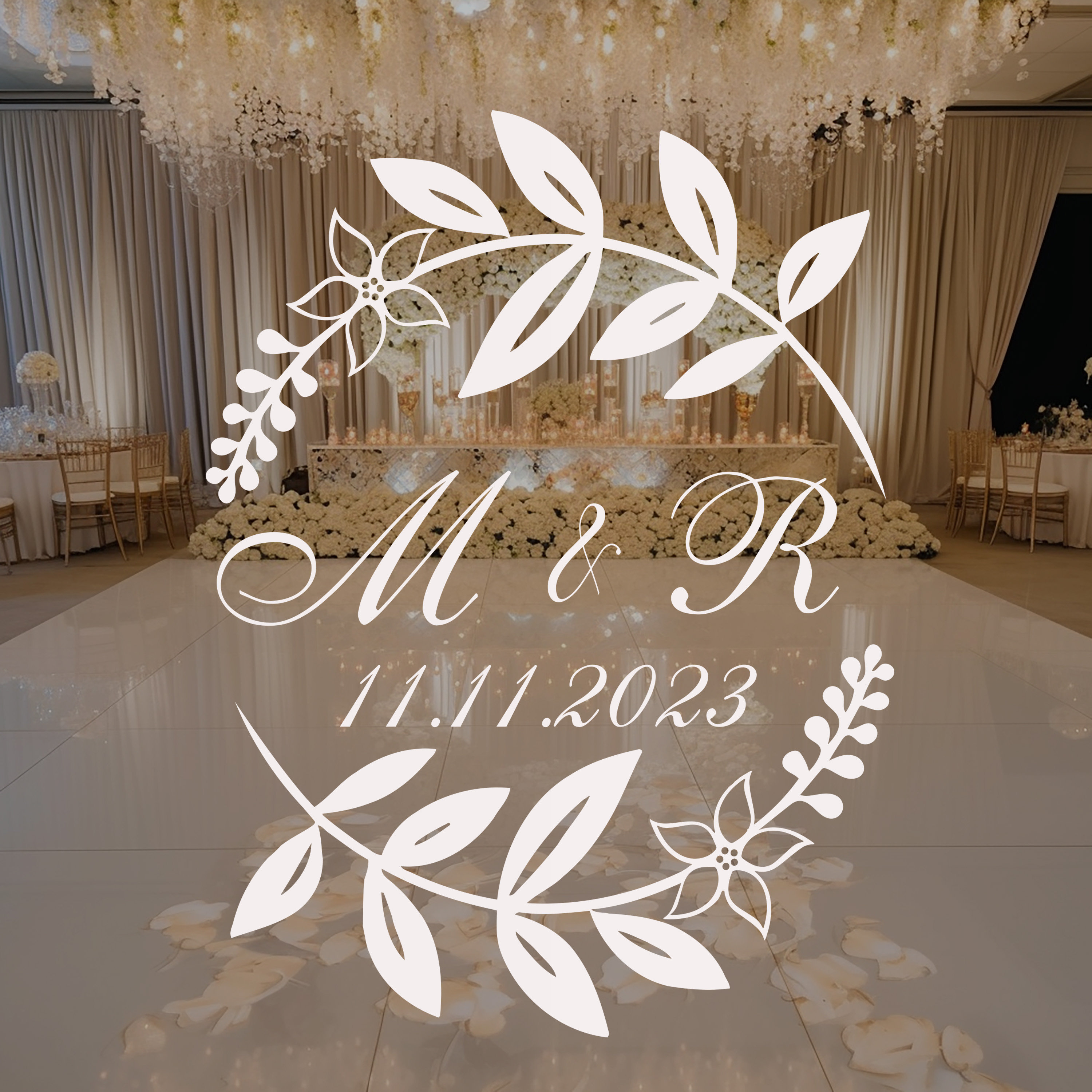 Personalized Wedding Monogram SVG , Stylish Modern Wedding Decor ...