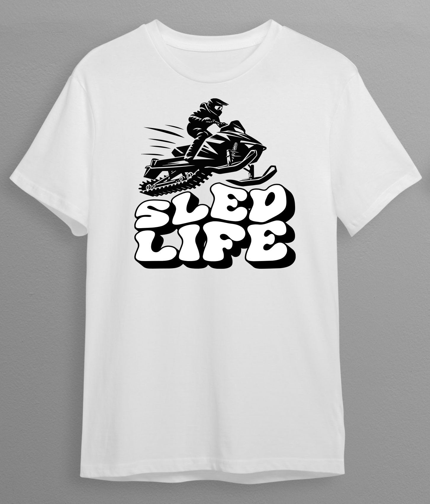 Sled Life Snowmobile SVG – Funny Snowmobile Design (digital Download ...
