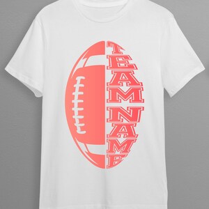 Custom Football Team Name SVG, Personalized Name Vector File, American ...