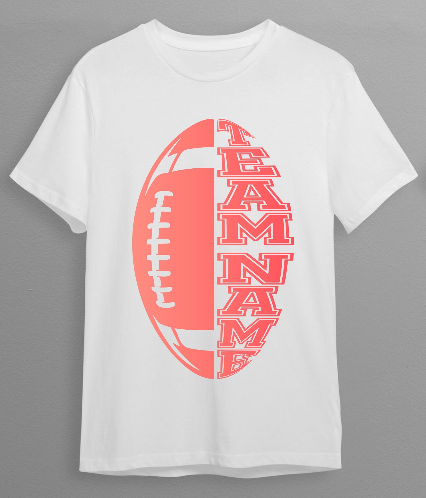 Custom Football Team Name SVG, Personalized Name Vector File, American ...