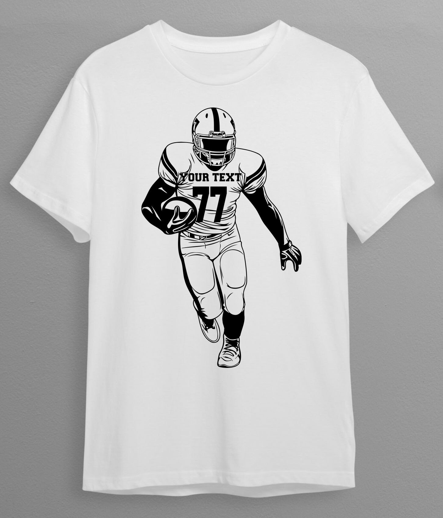 Football Player SVG, Customizable Football SVG, Personalized Football ...