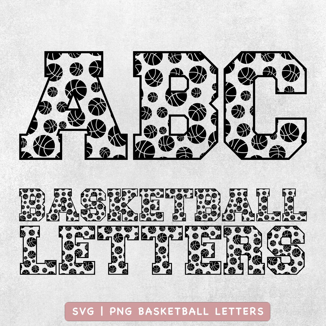 Basketball Alphabet SVG, Sports Font Png, Basketball Letters SVG ...