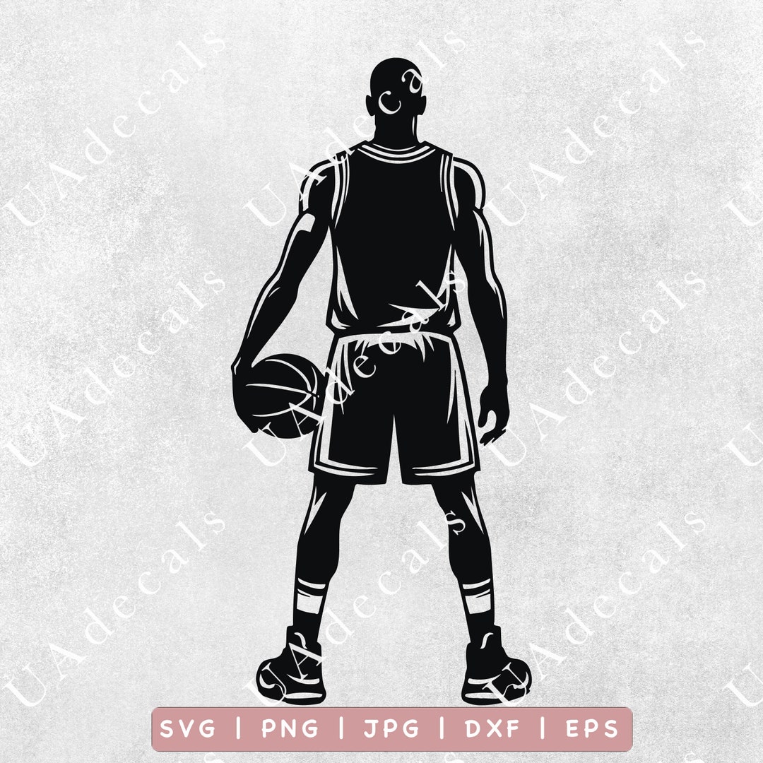 Basketball Player SVG, Basketball Player PNG, Male Basketball Player ...