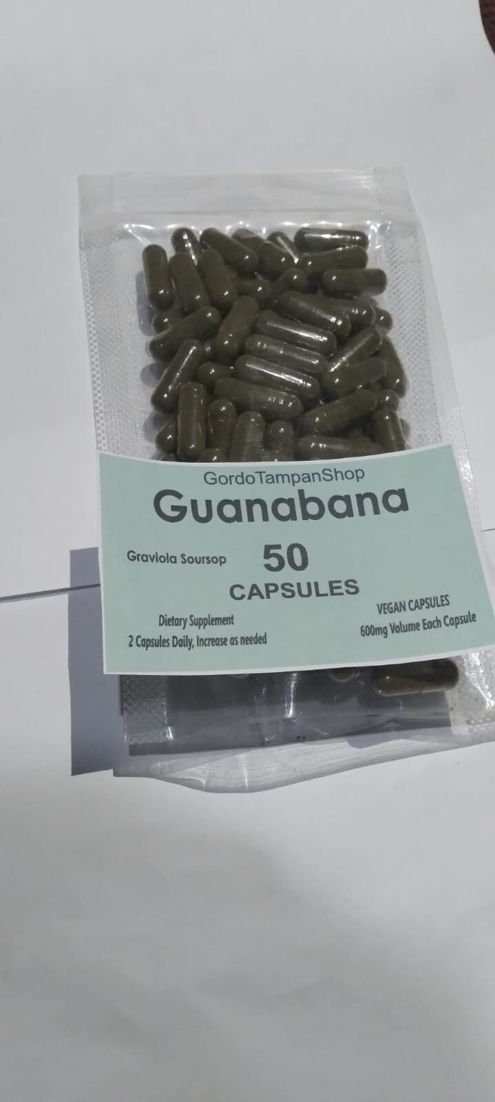 Indonesian Herbs Pure Guanaba Capsule Extract, Guanabana Capsules 600mg ...
