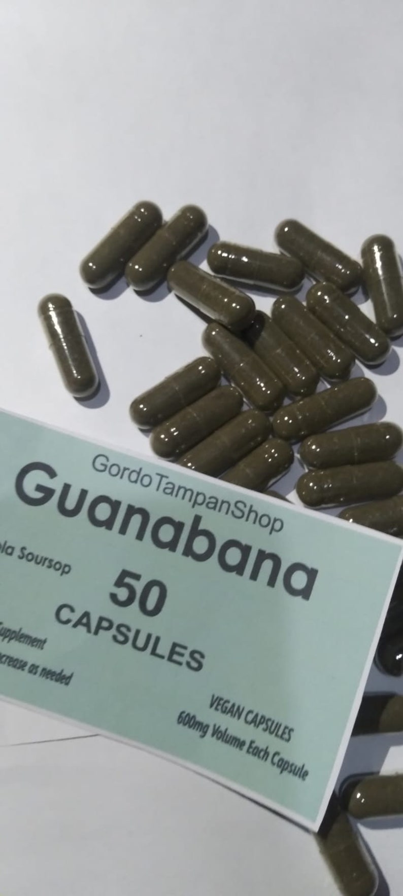 Indonesian Herbs Pure Guanaba Capsule Extract, Guanabana Capsules 600mg ...